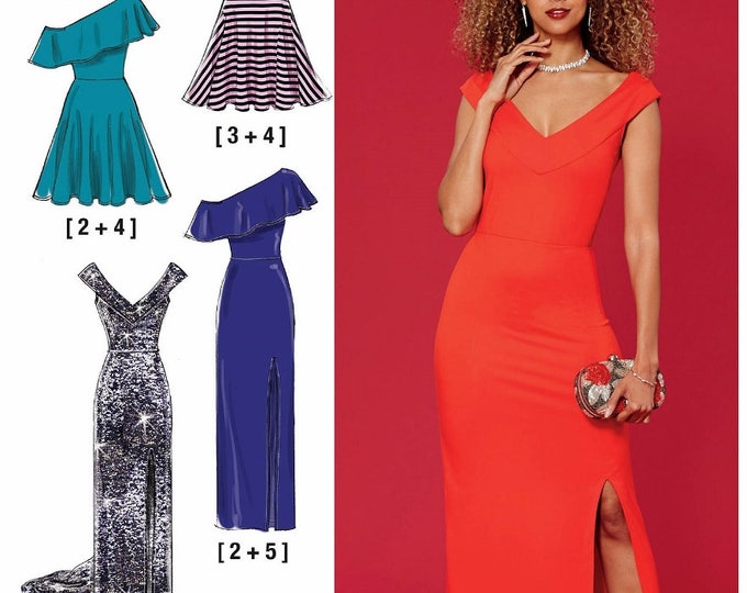 Sewing Pattern Strapless Evening Gown Pattern, Formal Dress Pattern ...