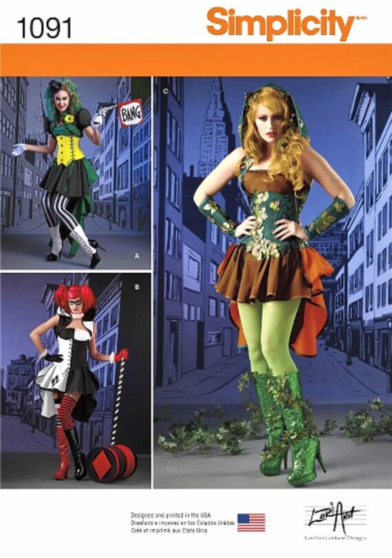 Super Villainess Costume Pattern Joker Cosplay Costumes - Etsy