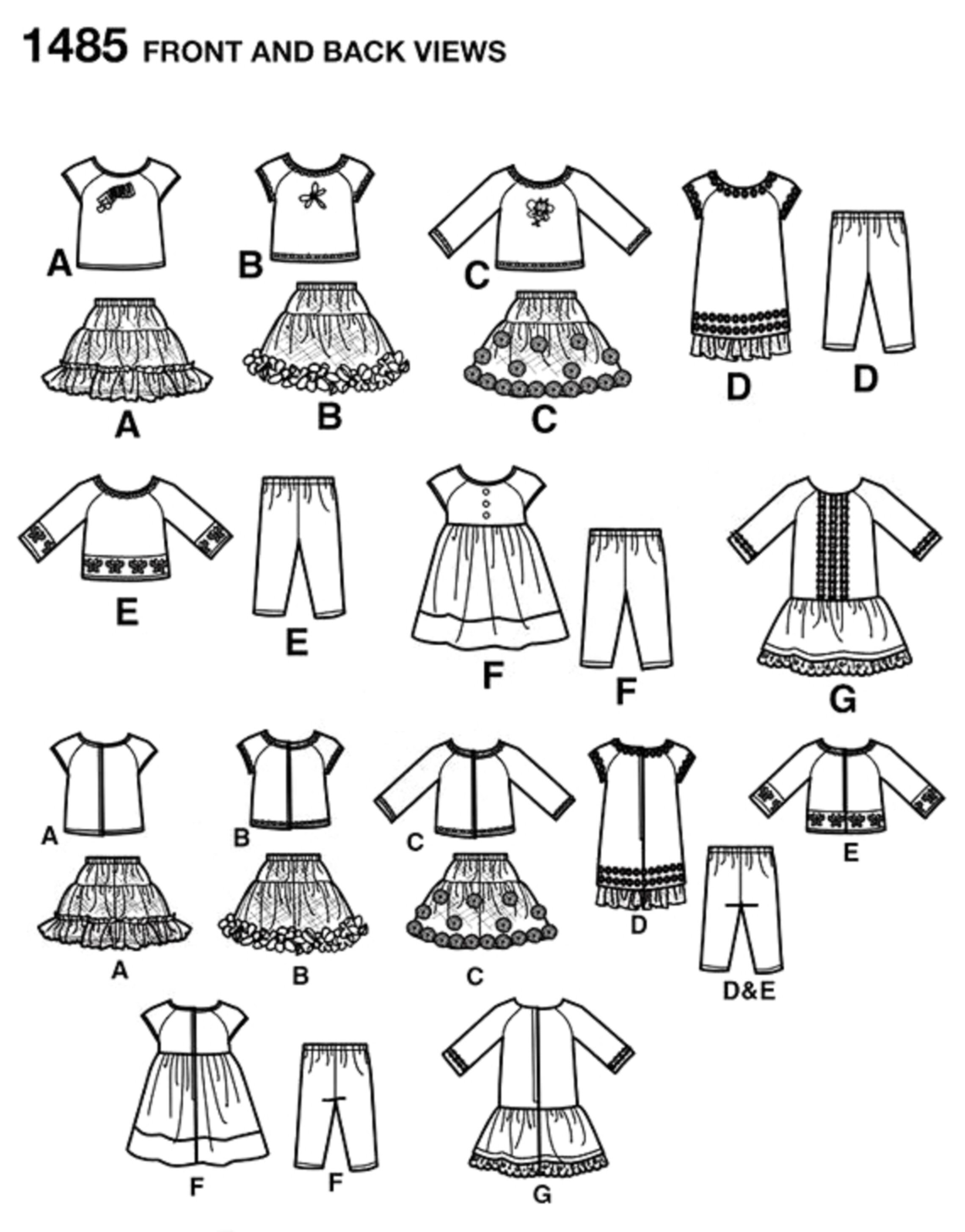 Sewing Pattern 18 inch Tulle Skirts Pattern 18 inch Doll | Etsy