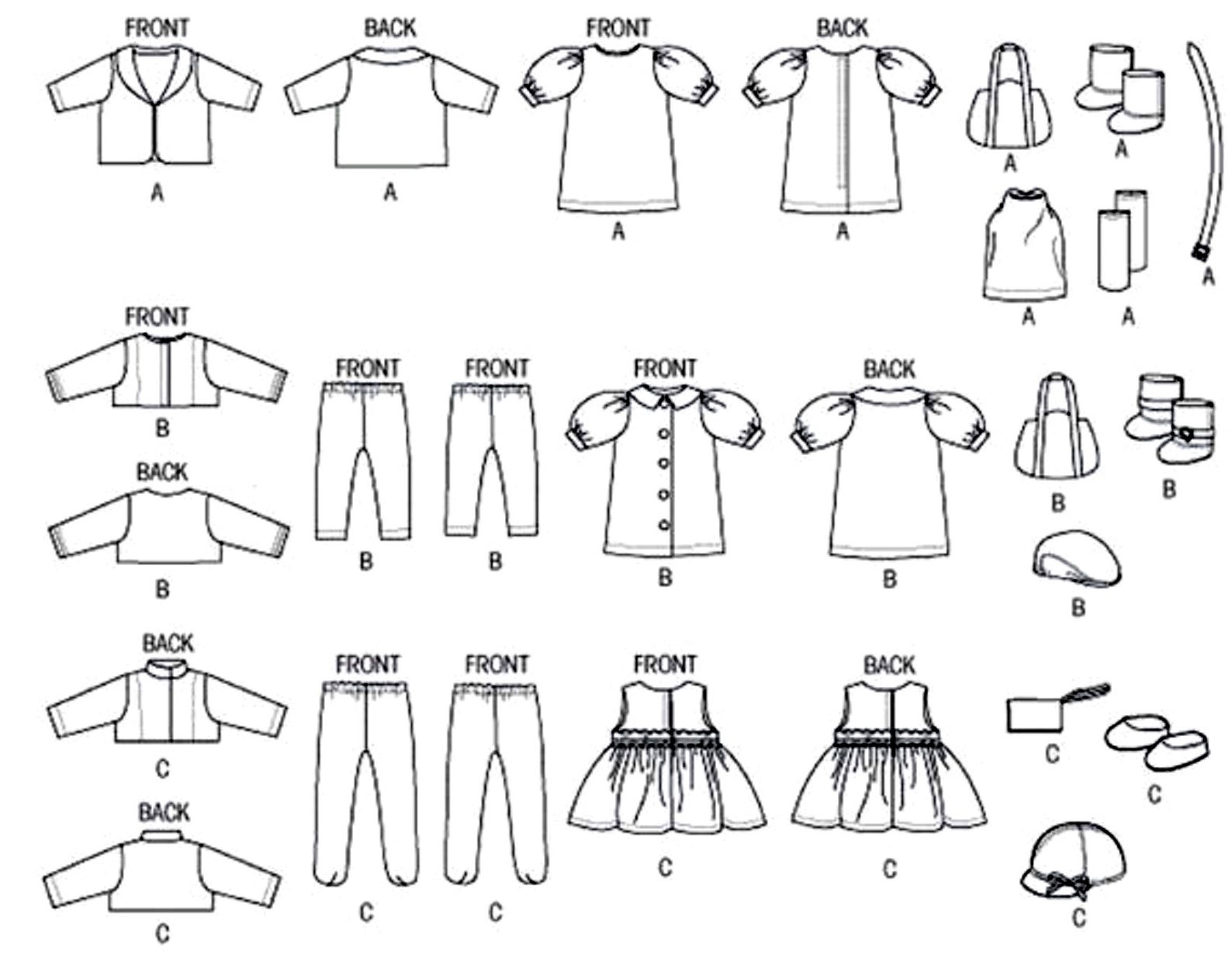Sewing Pattern 18 Inch Doll Clothes Pattern 18 Inch Doll Etsy
