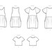 Sewing Patterns Women's Loose Fit Pullover Dress Pattern, Easy Knit Top ...
