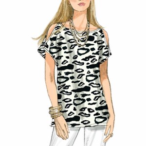 Sewing Pattern Loose Fit Tops Pattern, Split Sleeve Tunic Top Pattern ...