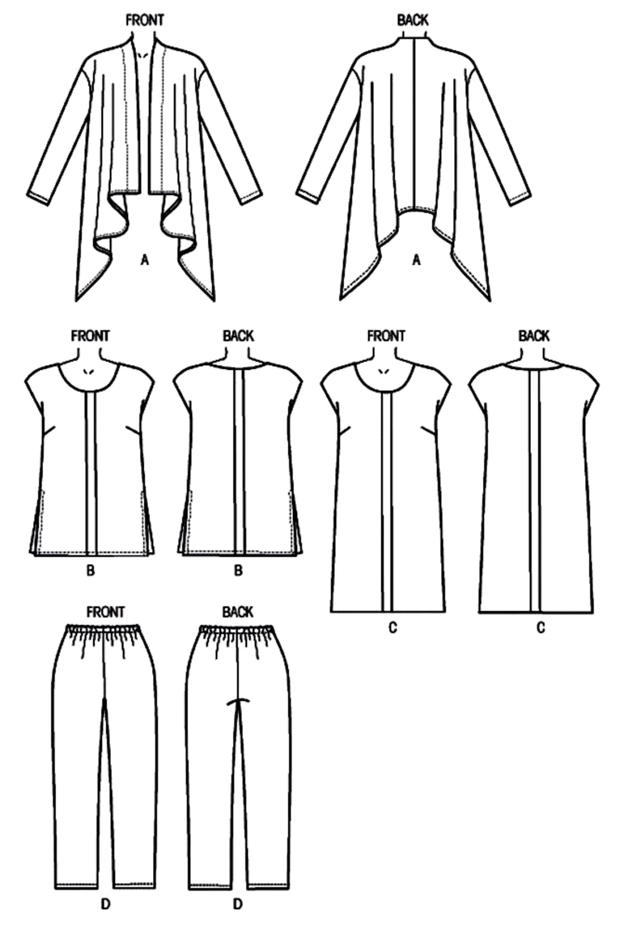 Sewing Pattern Women's Tunic Top and Pants Pattern Tunic | Etsy