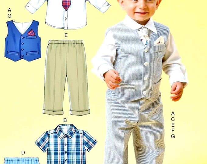 Sewing Pattern Toddler Boy's Sunday Suit Pattern | Etsy
