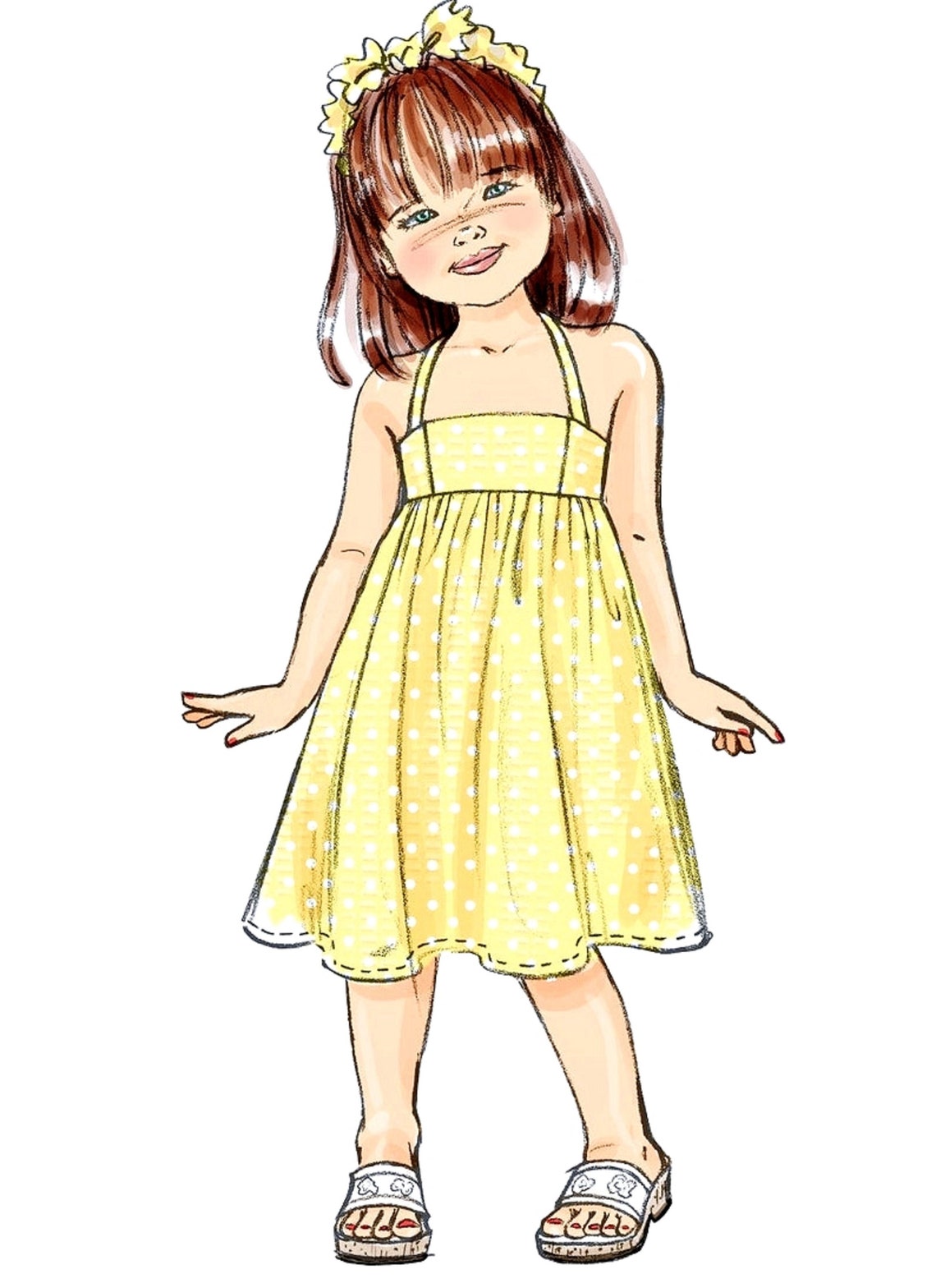 Sewing Pattern Little Girls' Top and Shorts Pattern - Etsy