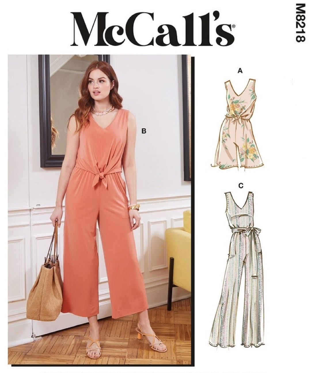 Sewing Pattern Women's Loose Fit Jumpsuit Pattern, Women's Easy Stretch ...