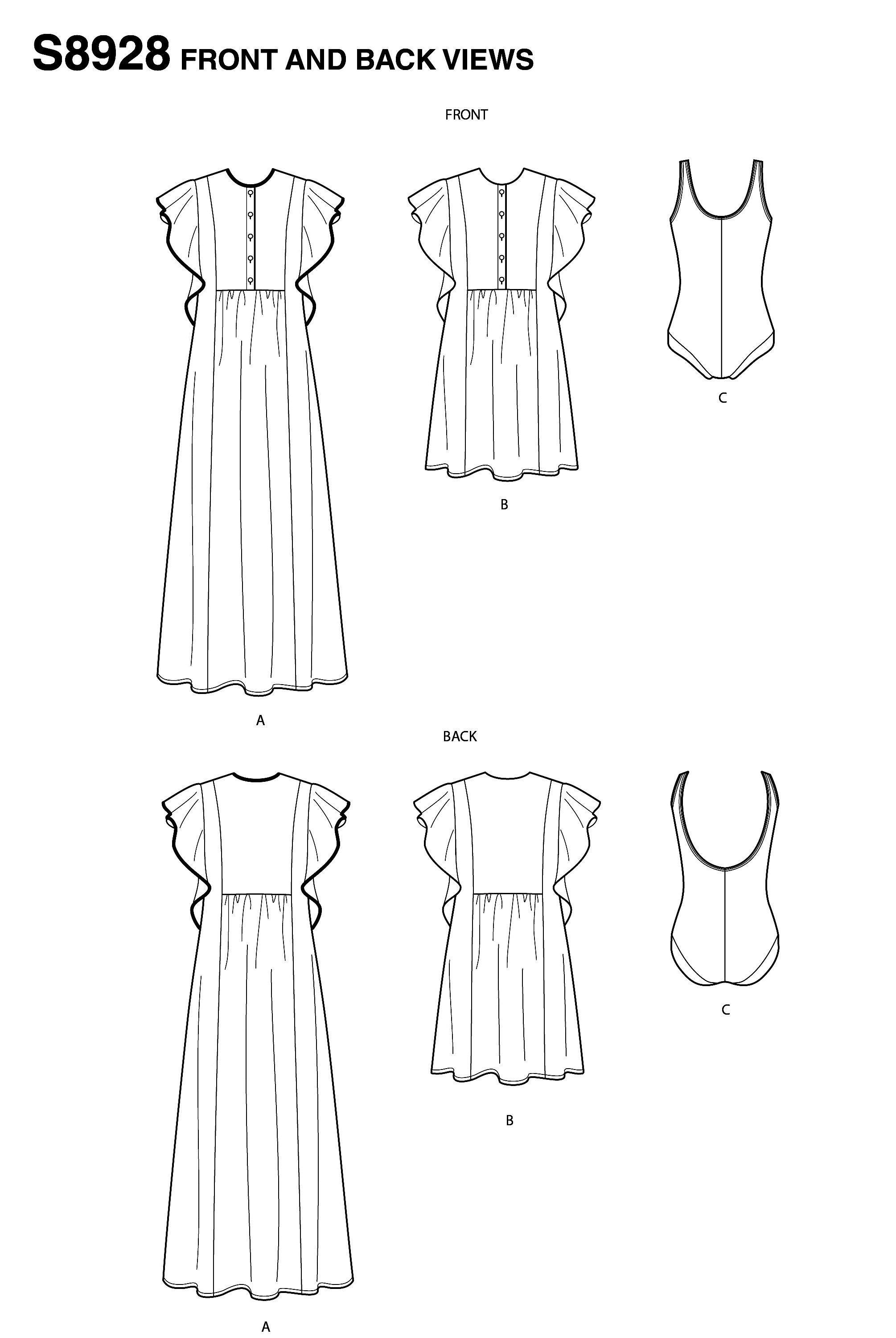 Sewing Pattern One Piece Swimsuit Pattern, Caftan Pattern, Simplicity ...