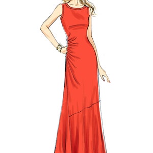 Sewing Pattern Easy Pullover Dress Pattern, Easy Knit Dress Pattern ...