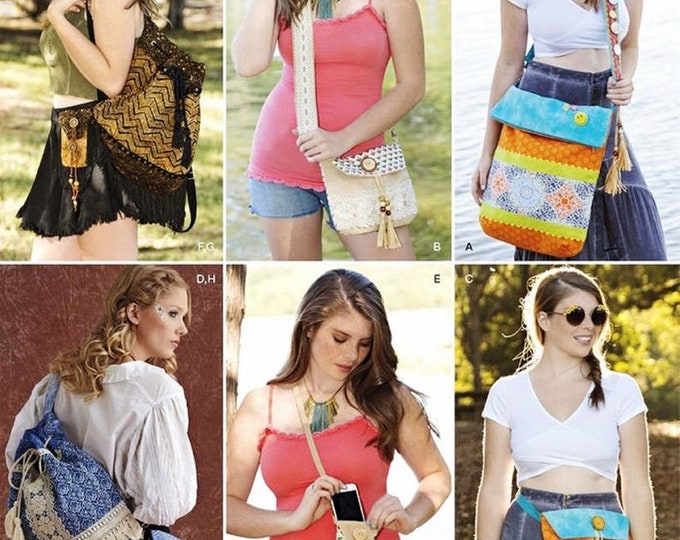 Sewing Pattern Boho Bags Pattern, Tote Bag Pattern, Backpack Pattern ...