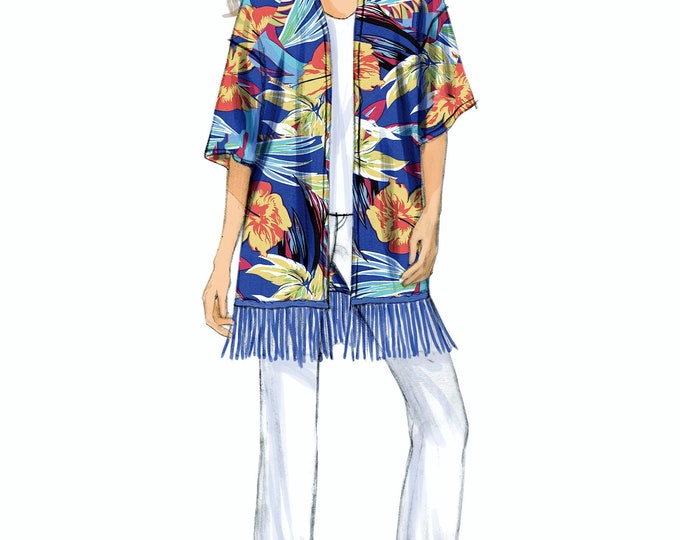 Paper Sewing Pattern Loose Fit Cardigan Pattern, Unlined Kimono Jacket ...