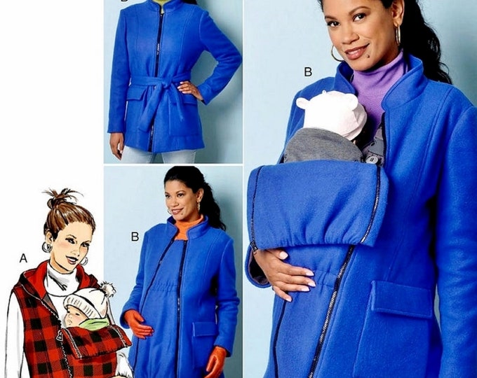 Sewing Pattern Maternity Coat Pattern, Papoose Jacket Pattern ...