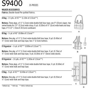 Sewing Pattern Walker Pockets Pattern, Market Bag and Organizer Pattern ...