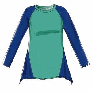 Sewing Pattern Women's Pullover Tops Pattern, Long Sleeve Pullover Tops ...