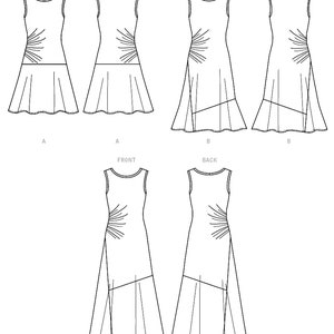 Sewing Pattern Easy Pullover Dress Pattern, Easy Knit Dress Pattern ...