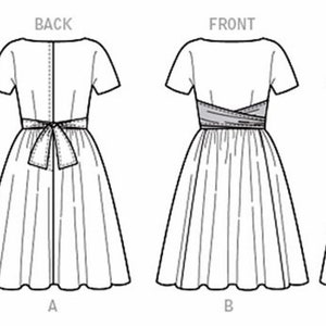Sewing Pattern Women's Classic Dress Pattern, Retro Dress Pattern ...