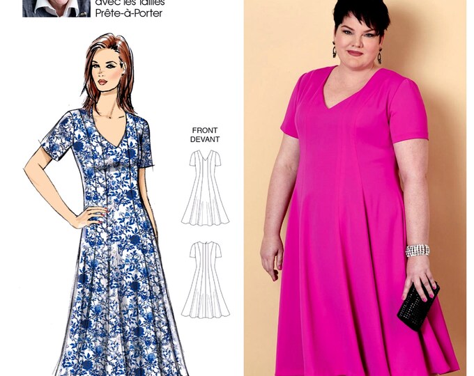 Sewing Pattern Loose Fit Dress Pattern, Flared Dress Pattern, Connie ...