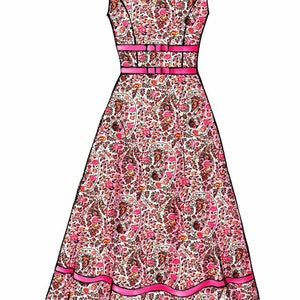 Sewing Pattern Strapless Dress Pattern Sleeveless Dress | Etsy