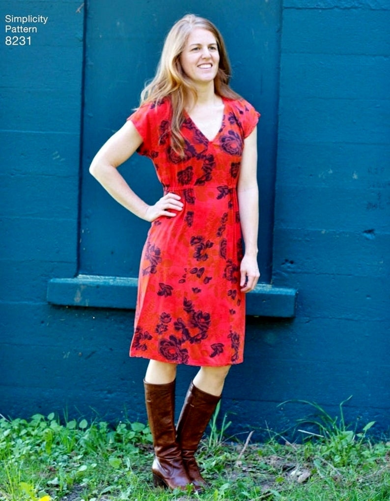 Sewing Pattern for Women's Easy Pullover Dress Pattern | Etsy