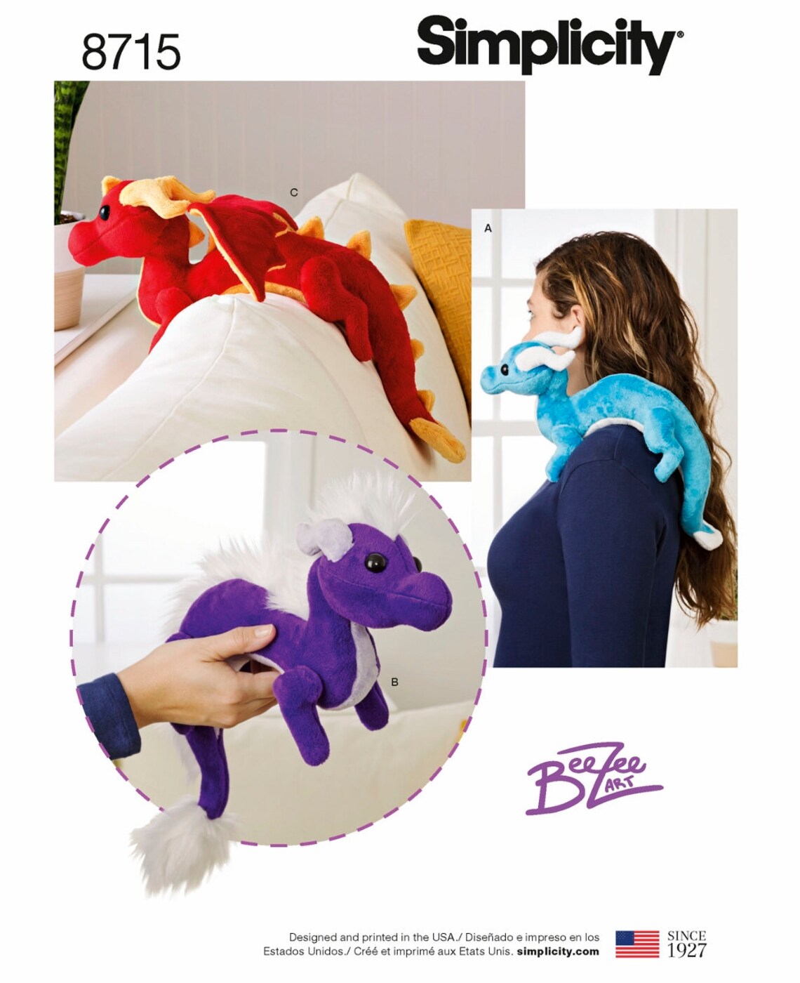 Sewing Pattern for Toy Dragon Pattern Shoulder Dragon - Etsy