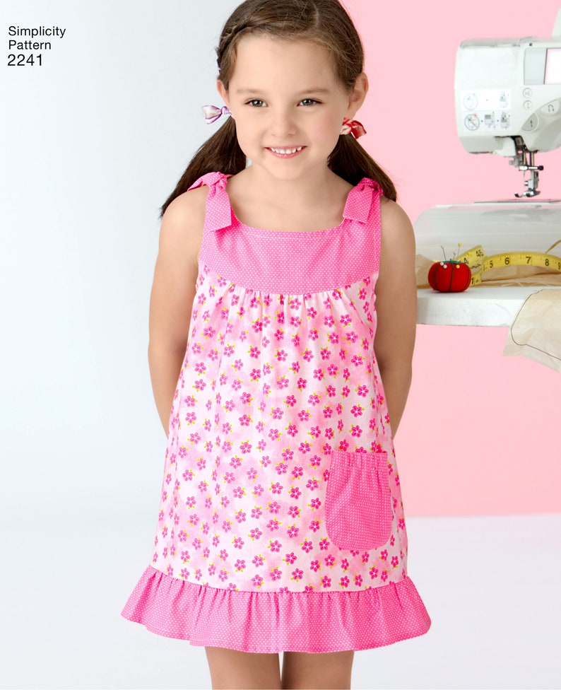 Sewing Pattern Girls' Easy Dress Pattern Little - Etsy