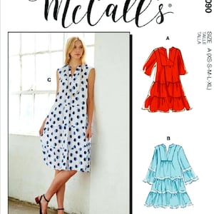 Sewing Pattern Women's Dress Pattern Loose Fit Dress | Etsy