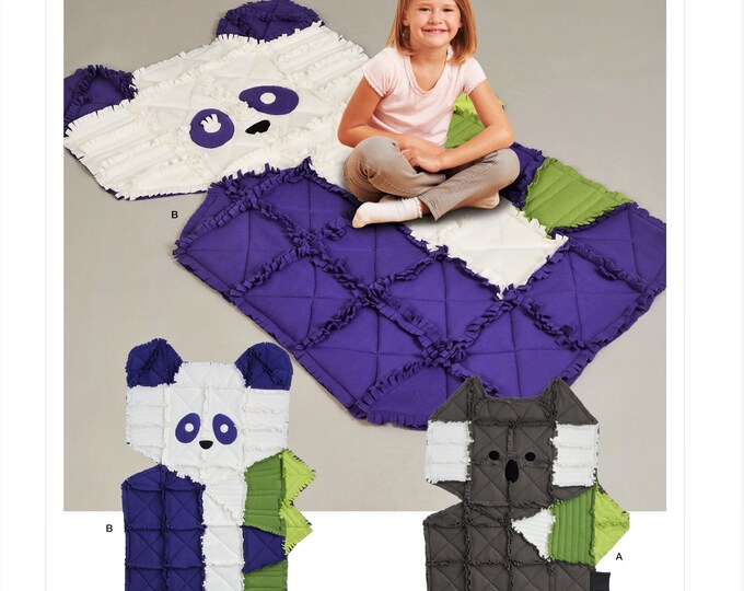 Sewing Pattern Fleece Rag Quilt Pattern, Fleece Bear Rag Quilt Pattern ...