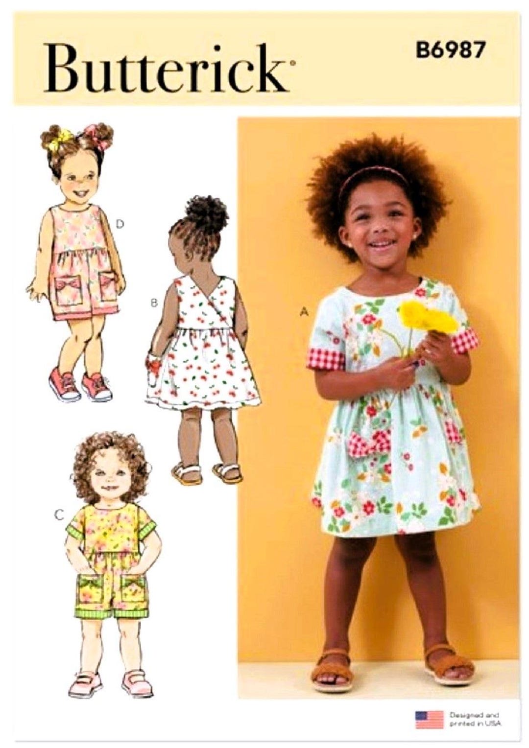 Sewing Pattern Toddler Dress Pattern, Toddler Sunsuit Pattern, Baby ...