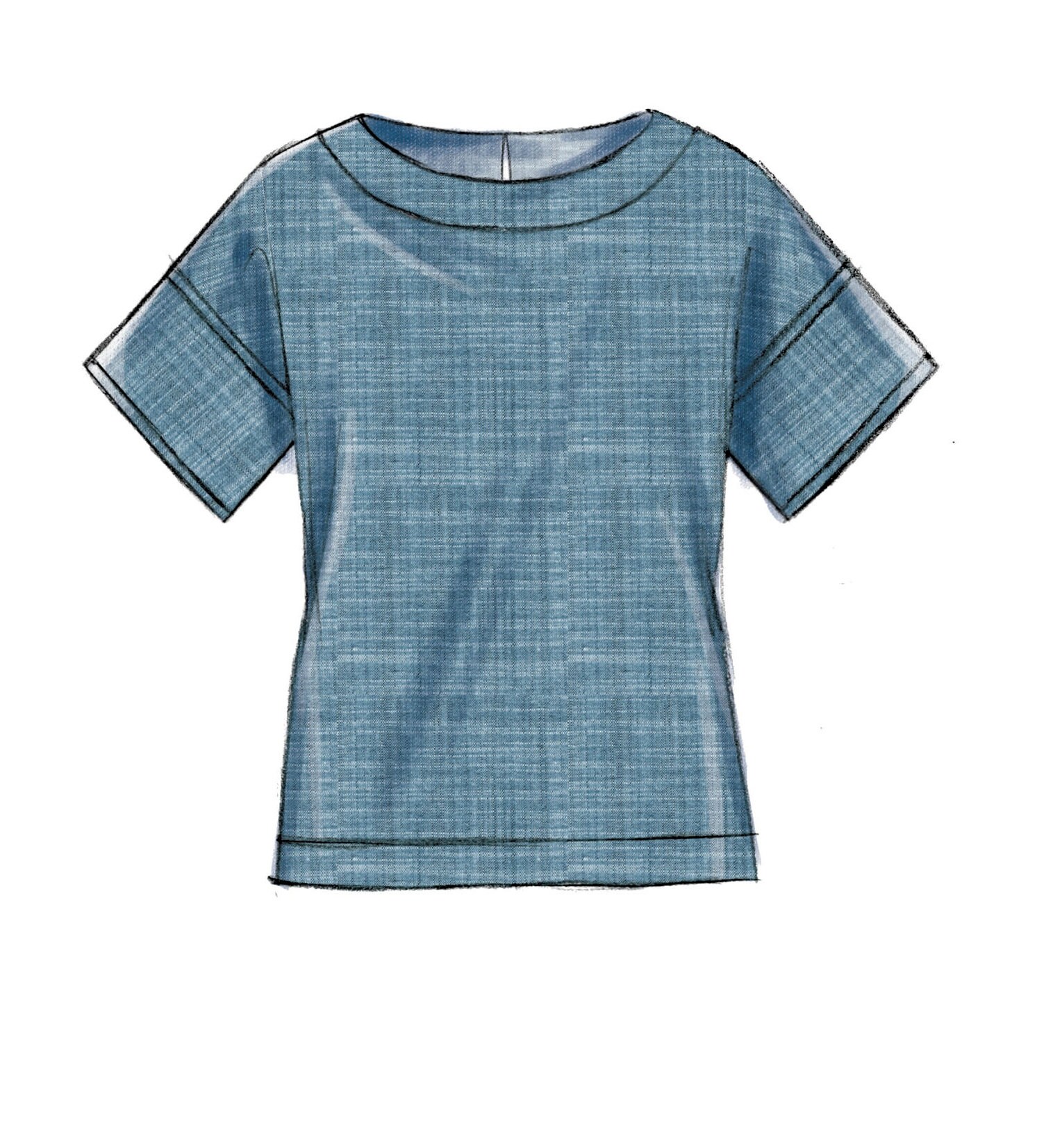 Sewing Pattern Women's Blouse Pattern, Pullover Tops Pattern, Loose Fit ...