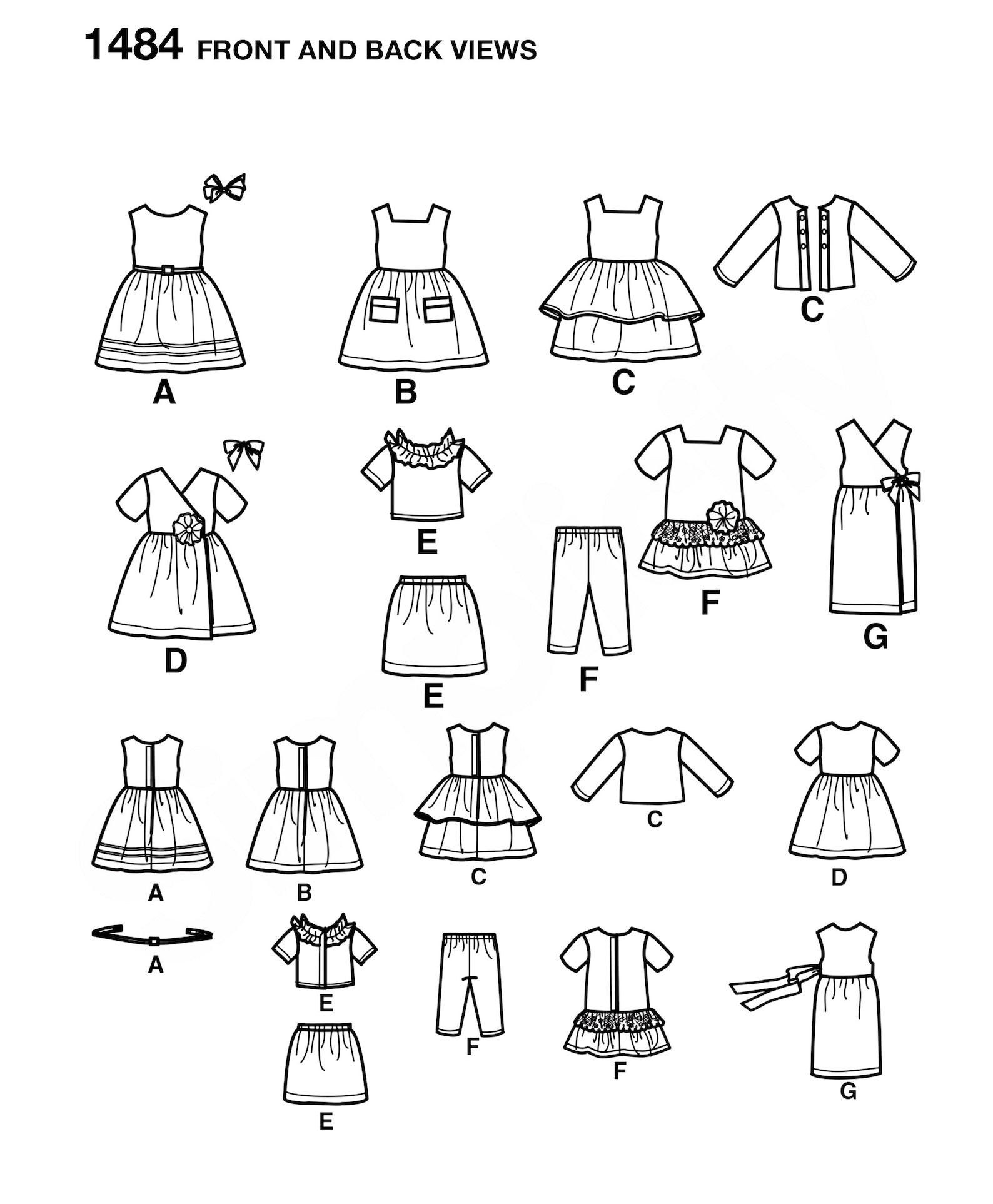 Sewing Pattern 18 Inch Doll Dress Pattern 18 Doll | Etsy