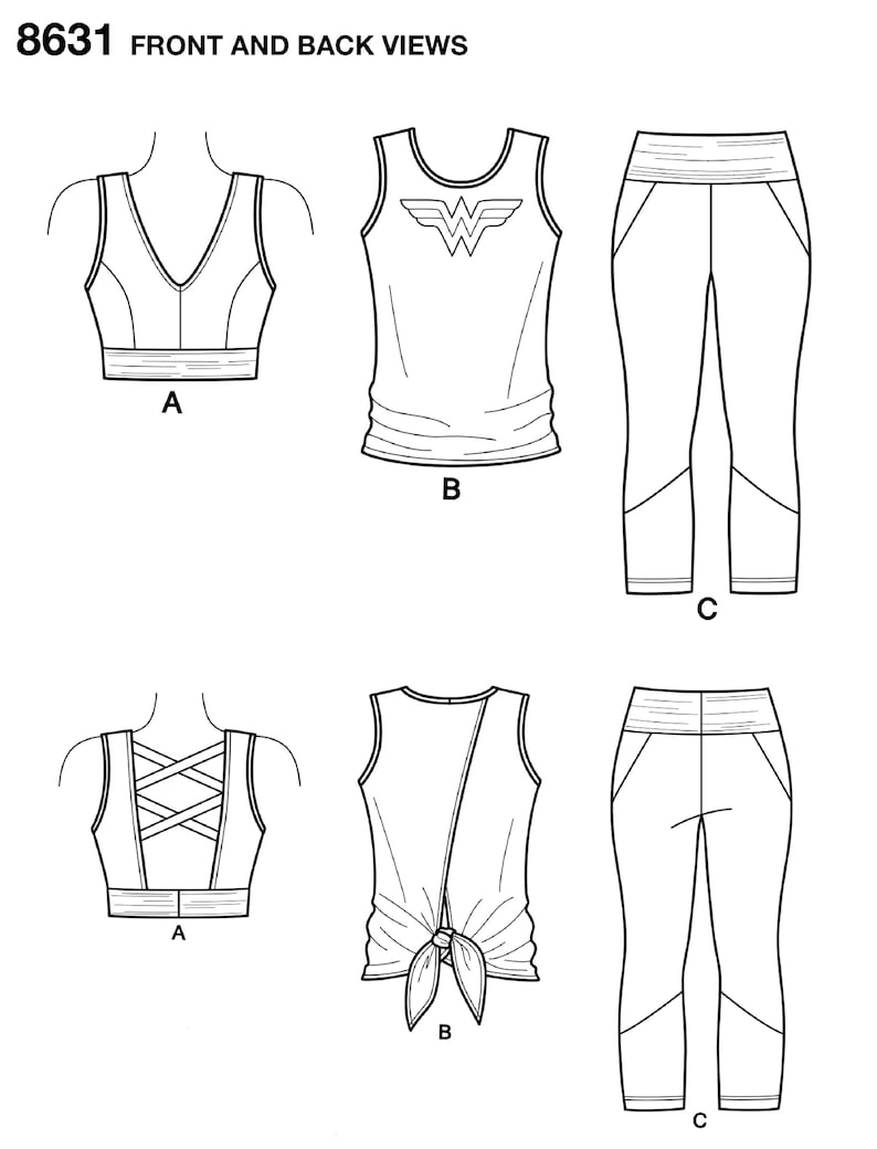 Sewing Pattern Costume DIY Wonder Woman Costume, Knit Wonder Woman ...