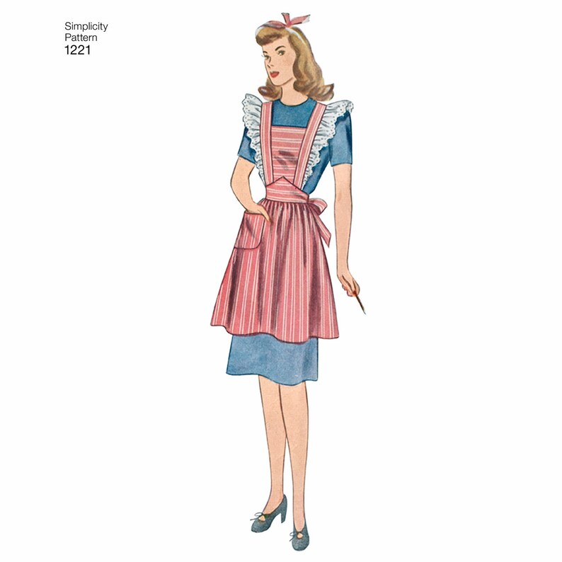 Sewing Pattern for Vintage Apron Pattern 1940's Apron - Etsy
