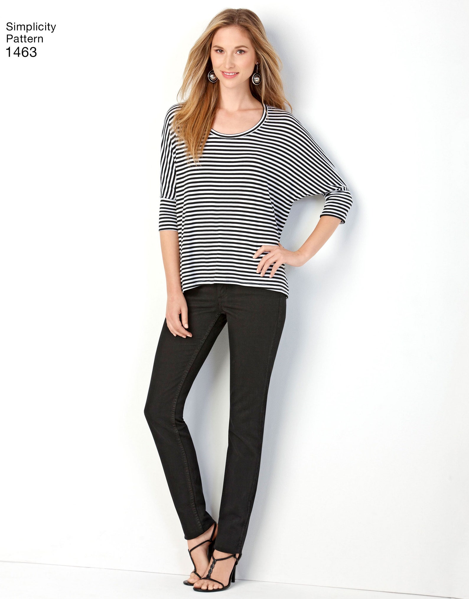 Sewing Pattern Loose Fitting Pullover Tops Pattern Stretch - Etsy