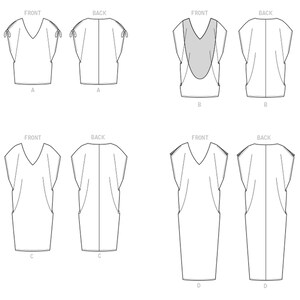 Sewing Pattern Women's Loose Fit Tunic Top Pattern, V-neck Pullover ...