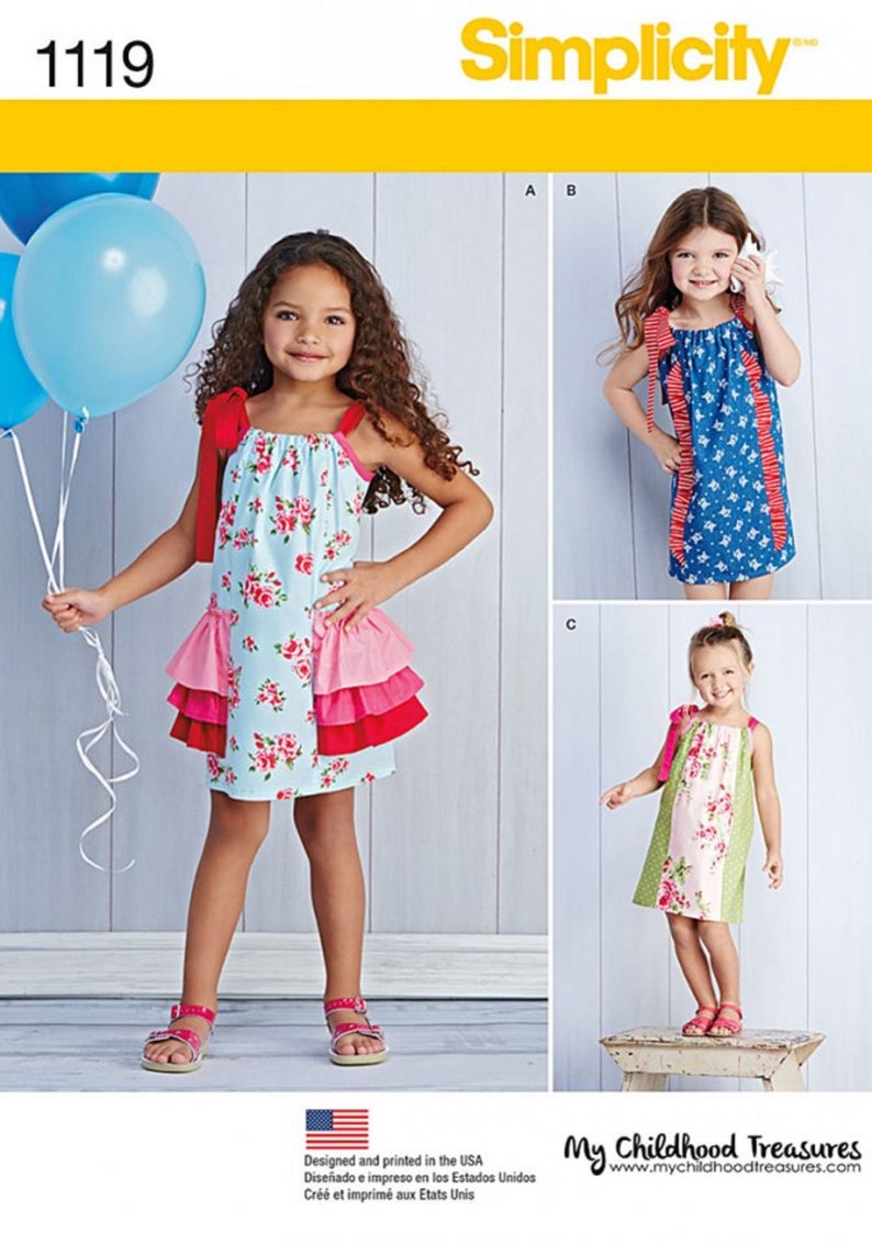 Sewing Pattern Child's Easy Sundress Pattern Girls' - Etsy