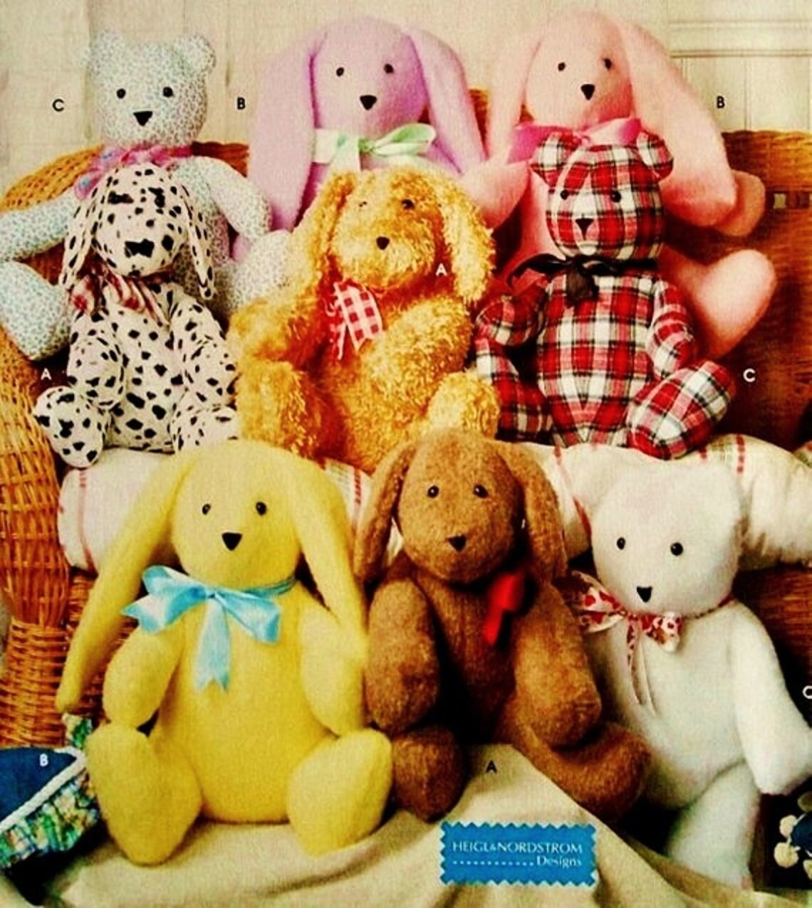 Sewing Pattern Easy Stuffed Animals Pattern 2 Piece Stuffed | Etsy