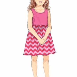 Sewing Pattern Girls' Sundress Pattern, Little Girls' Sunsuit Pattern ...
