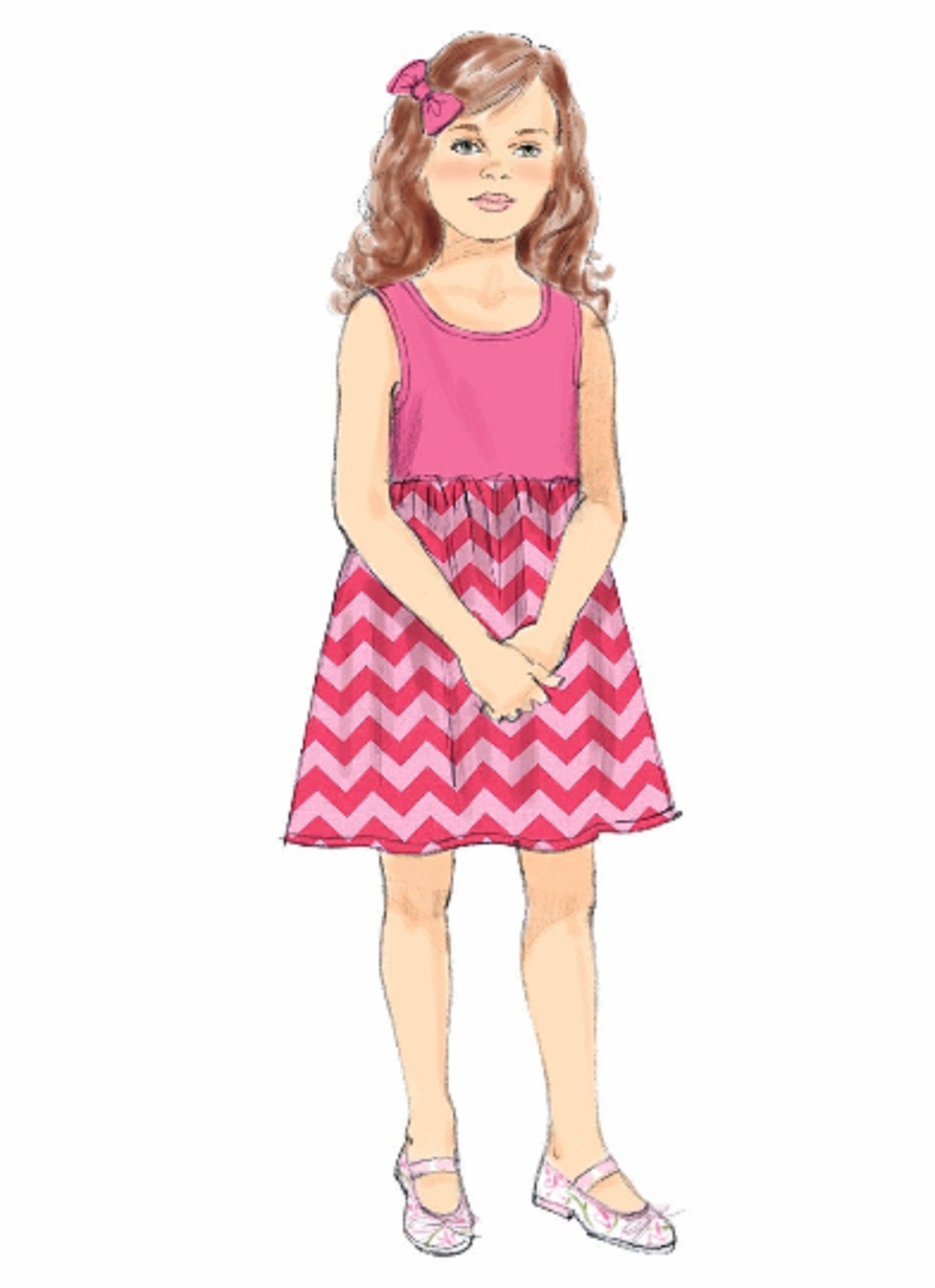 Sewing Pattern Girls' Sundress Pattern, Little Girls' Sunsuit Pattern ...