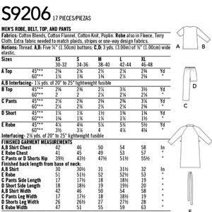 Sewing Pattern for Men's Pajama's and Robe Men's | Etsy