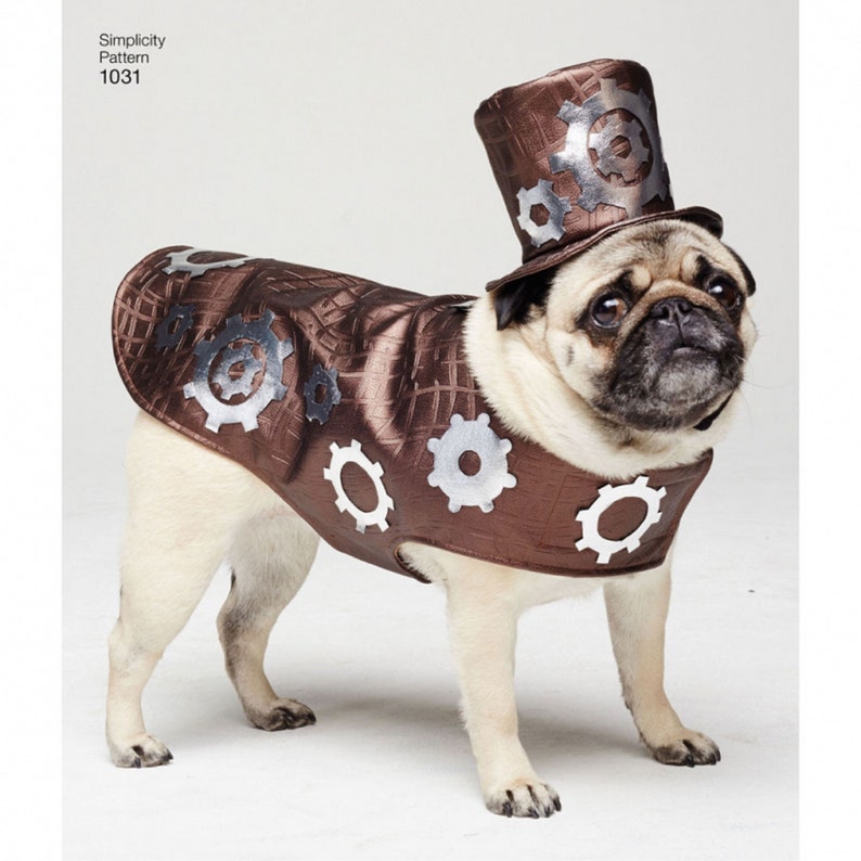 Steampunk Doggy Pattern Dog Costume Coats and Hats Pattern - Etsy