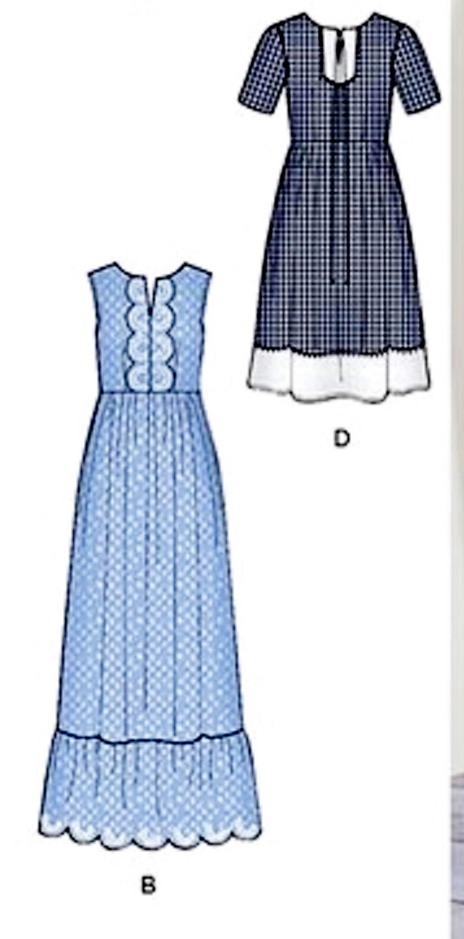 Sewing Pattern Women's Dress Pattern Full Skirt Dress | Etsy