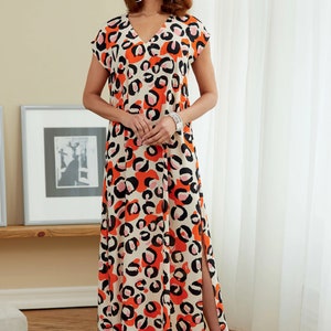 Sewing Pattern Women's Loose Fit Top Pattern, Caftan Pattern, Loose Fit ...