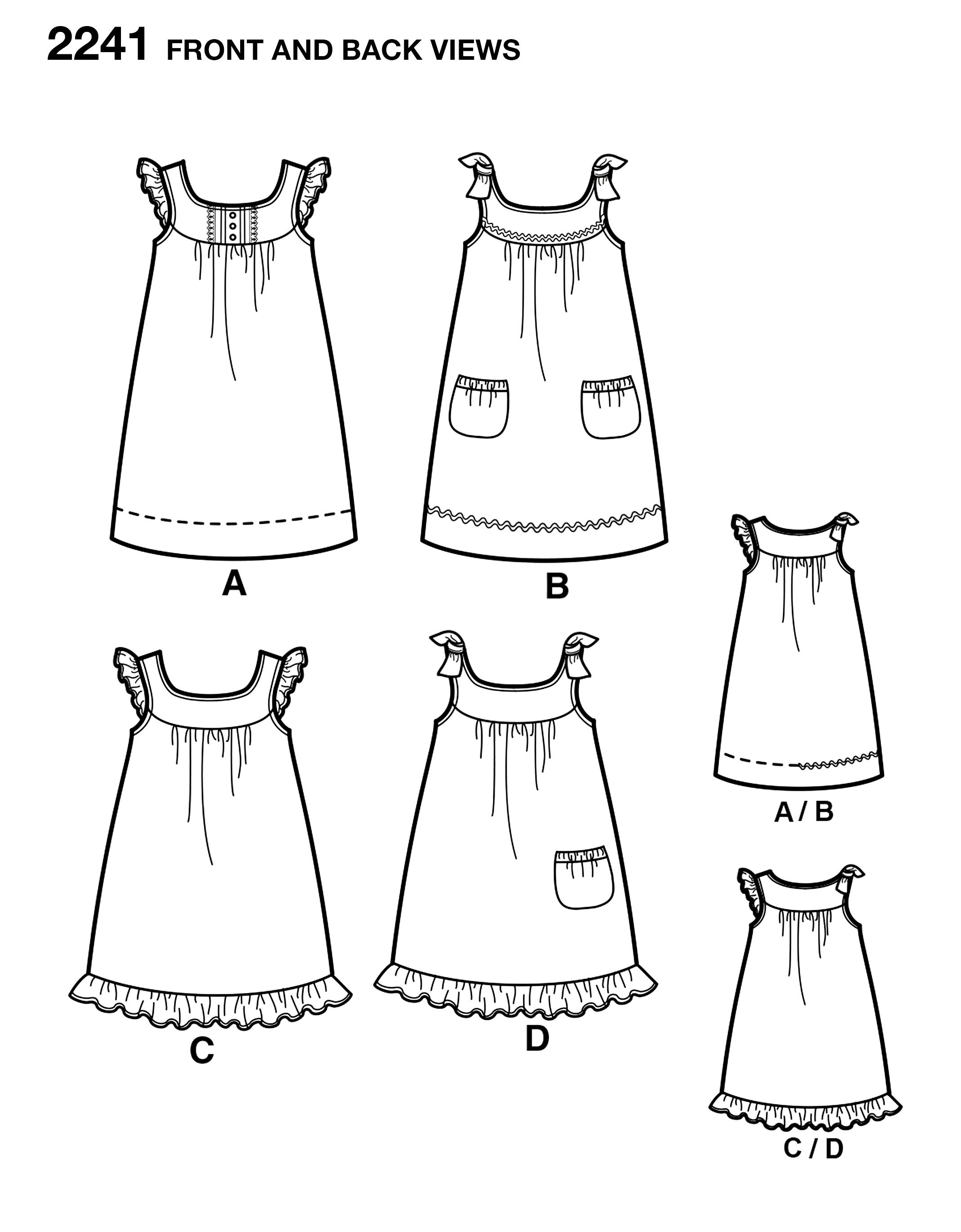 Sewing Pattern Girls' Easy Dress Pattern Little - Etsy