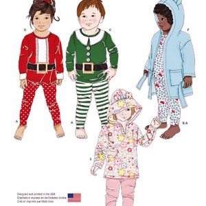 Sewing Pattern Toddler's Pajamas Pattern Toddler's | Etsy