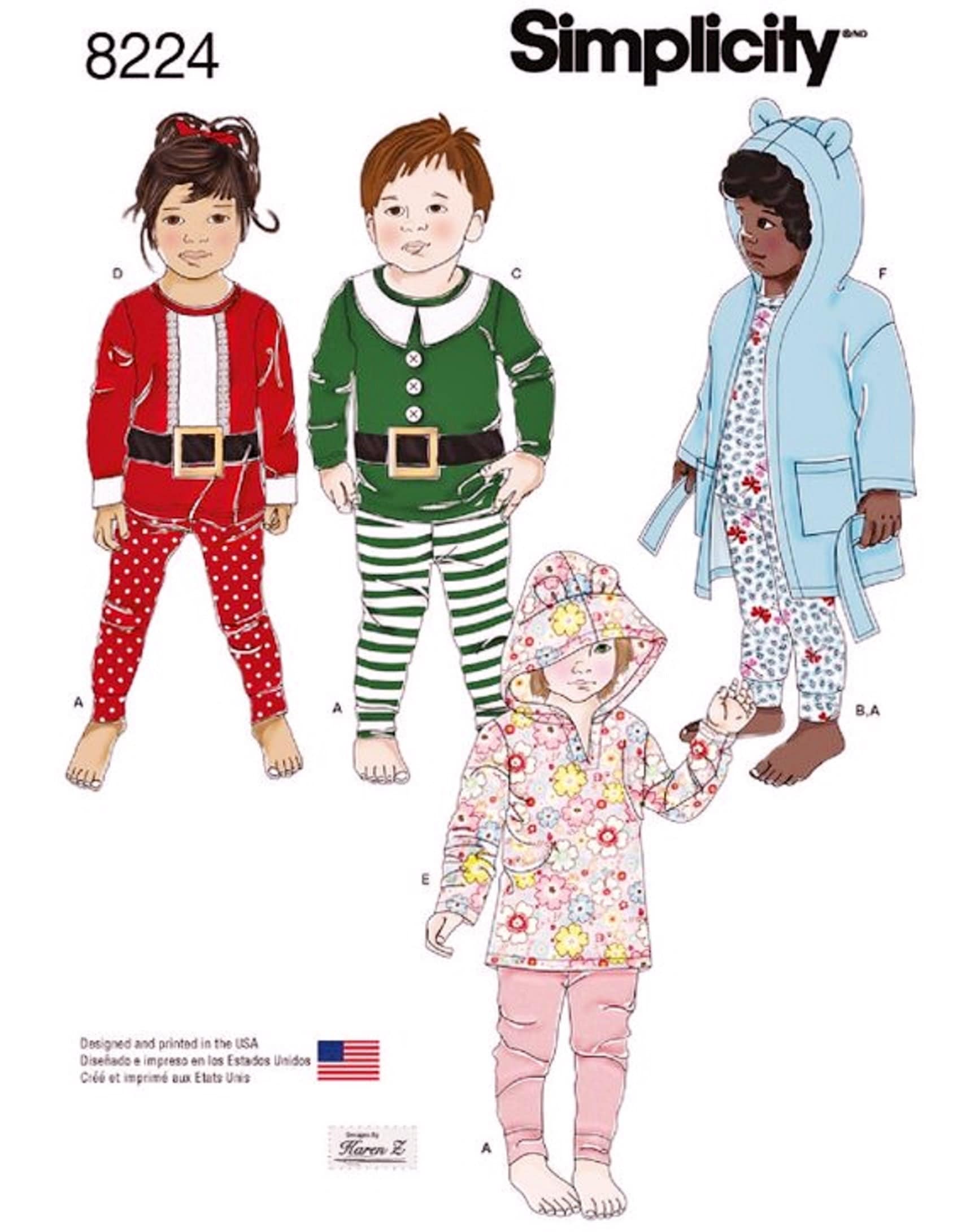 Sewing Pattern Toddler's Pajamas Pattern Toddler's - Etsy