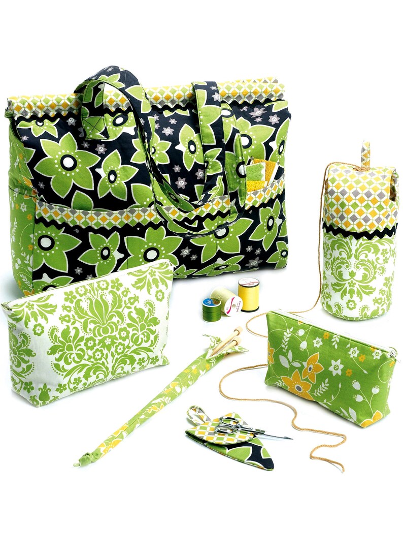 Sewing Pattern Craft Project Tote Pattern Knitting Organizer - Etsy