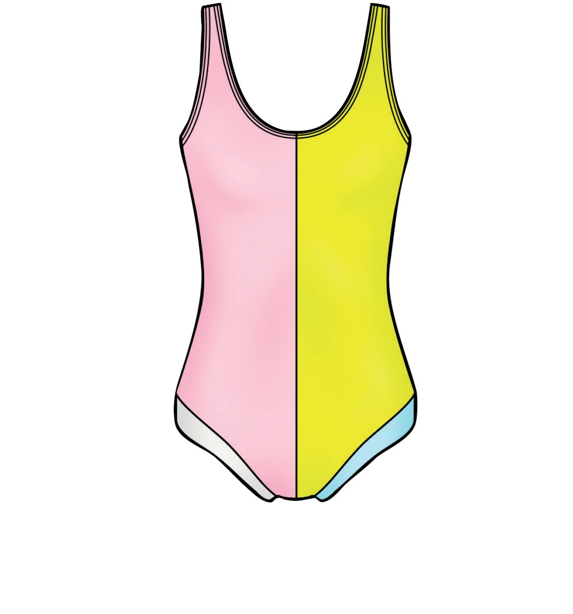 Sewing Pattern One Piece Swimsuit Pattern Caftan Pattern Etsy