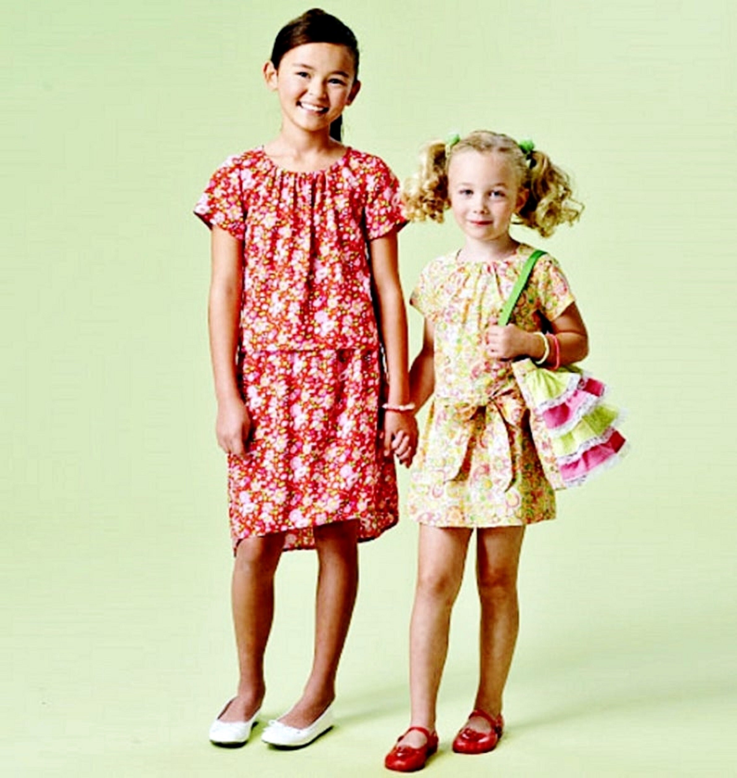 Sewing Pattern Girls' Easy Skirt Pattern, Little Girls' Dress Pattern ...