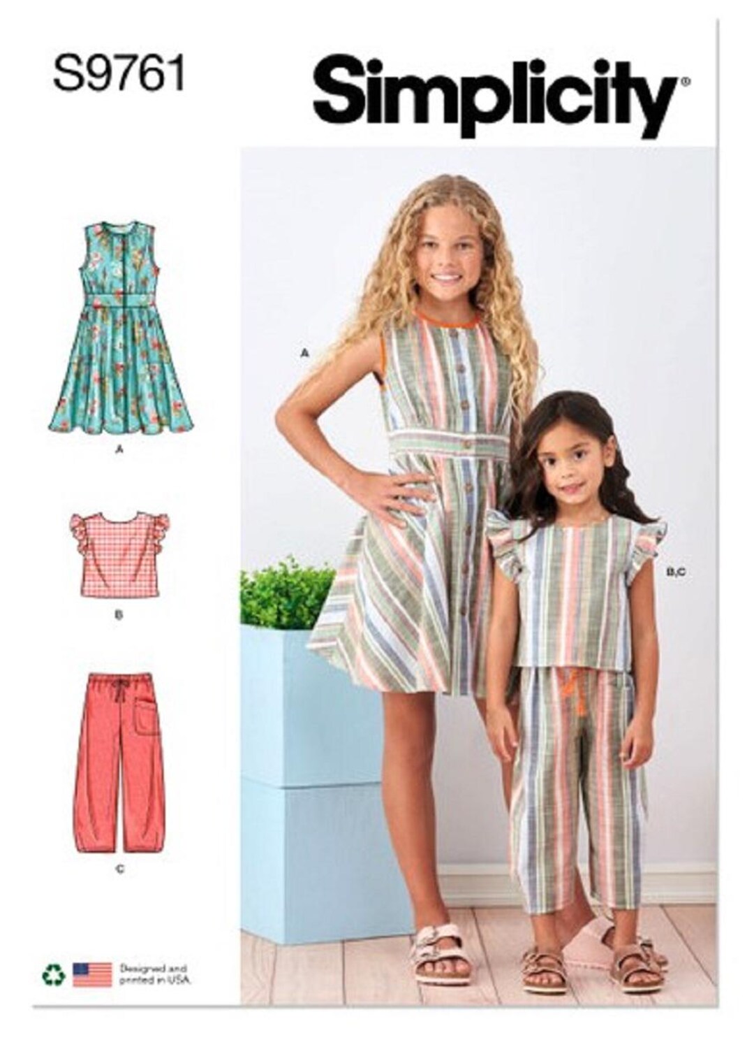 Sewing Pattern Tween Girl's Dress Pattern, Little Girl's Dress Pattern ...