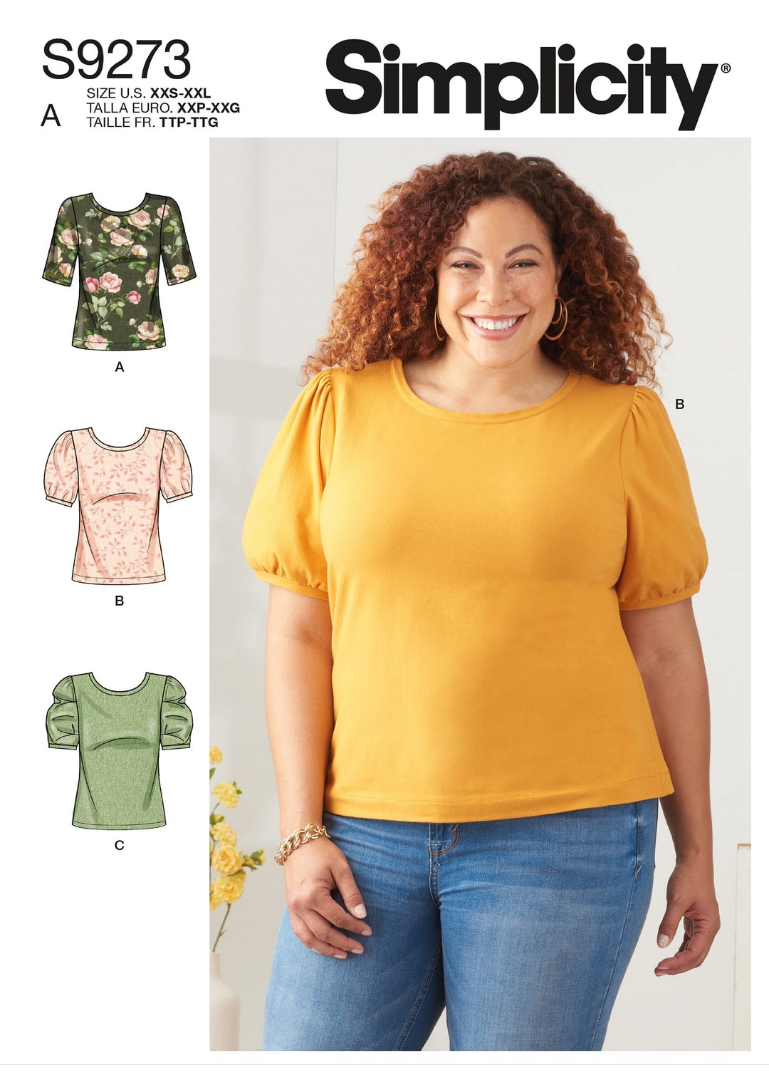 Sewing Pattern Women's Pullover Tops Pattern, Knit Top Pattern ...