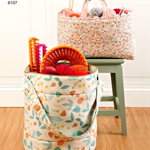 Sewing Pattern Room Storage Organizers Pattern, Cloth Bucket Pattern ...